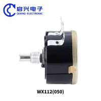 China WX112 WX050 5W Single Turn Wire Wound Potentiometer 6mm Shaft 45mm Diameter Adjustable Resistance 100Ω-47KΩ for sale