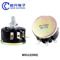 China WX112 WX050 5W Single Turn Wire Wound Potentiometer 6mm Shaft 45mm Diameter Adjustable Resistance 100Ω-47KΩ for sale