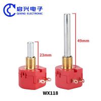 China WX118 Wirewound Potentiometer Single Turn 1K-22K 1W 300° Rotation 15K Cycle Life for sale