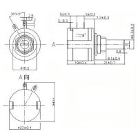 China Bonens 3540S-1-502L Wirewound Potentiometer 5K Ohms 10 Turns 2W 3540 Series for sale