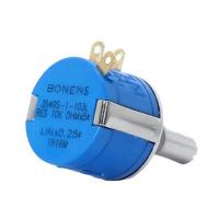 China BONENS WXD4-23 3W Multi Turn Wirewound Potentiometer 10K Ohm 6mm Shaft for sale
