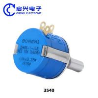 China WXD4-23 100ohm 3W Multi-Turn Wirewound Potentiometer 10 Turns 6mm Shaft for sale