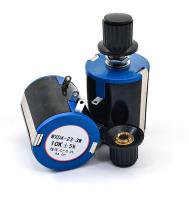 China WXD4-23 100ohm 3W Multi-Turn Wirewound Potentiometer 10 Turns 6mm Shaft for sale
