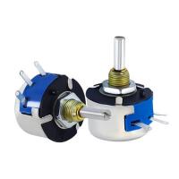 China WX14-12 3W Single Turn Wirewound Potentiometer 1K to 22K 4mm Shaft 24mm Diameter for sale