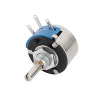 China WX14-12 3W Single Turn Wirewound Potentiometer 1K to 22K 4mm Shaft 24mm Diameter for sale