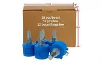 China BONENS 3590S-2-103L 10K Ohm Precision Multi Turn Wirewound Potentiometer 10 Turn 2W IP67 for sale