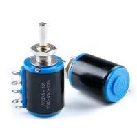 China WX111(030) 4.7K Ohm 3W Single-Turn Wirewound Potentiometer with 6mm Shaft and 43mm Diameter for sale