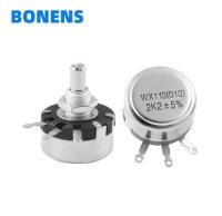 China WX111(030) 4.7K Ohm 3W Single-Turn Wirewound Potentiometer with 6mm Shaft and 43mm Diameter for sale