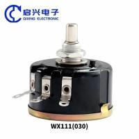 China WX111(030) 4.7K Ohm 3W Single-Turn Wirewound Potentiometer with 6mm Shaft and 43mm Diameter for sale