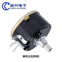 China WX118 Single Turn Wirewound Potentiometer 1W 23mm Diameter with 49mm Long Shaft for sale