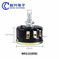 China WX118 Single Turn Wirewound Potentiometer 1W 23mm Diameter with 49mm Long Shaft for sale
