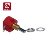 China WX118 Single Turn Wirewound Potentiometer 1W 23mm Diameter with 49mm Long Shaft for sale
