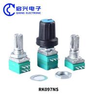 China RK097NS Single F Shaft Rotary Potentiometer Switch 5K-500K with 300° Rotation Angle and 0.05W Power Rating for sale