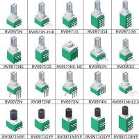 China RK097NS Single F Shaft Rotary Potentiometer Switch 5K-500K with 300° Rotation Angle and 0.05W Power Rating for sale