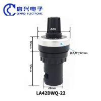 China LA42DWQ-22 10k Ohm Variable Speed Drive Potentiometer with 22mm Installation and IP65 Protection Rating for sale