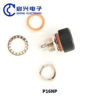 China 1K Ohm Dial Wheel Potentiometer 16x6mm for Audio Volume Control with 10,000 Cycle Life and 220° Rotation for sale