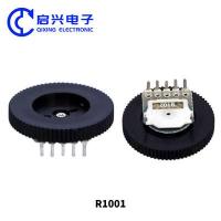 China 1K Ohm Dial Wheel Potentiometer 16x6mm for Audio Volume Control with 10,000 Cycle Life and 220° Rotation for sale