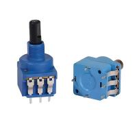 China WH116AK Carbon Film Rotary Potentiometer 10K 100K 500K with 10A Double Switch for sale