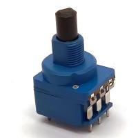 China WH116AK Carbon Film Rotary Potentiometer with Push Switch 10A 250V High Current Adjustment for sale