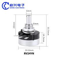 China BONENS RV097NS 9mm Carbon Film Rotary Potentiometer - 500Ω to 2MΩ Range, 0.05W Power Rating for sale