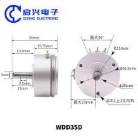 China WDD35D4 5K 2W multi-turns conductive plastic precision Rotary potentiometer for sale