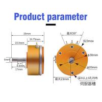 China WDD35D-4 10kΩ Precision Potentiometer with 0.5% Linearity and 36mm Diameter for Industrial Control for sale