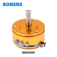 China WDD35D-4 10kΩ Precision Potentiometer with 0.5% Linearity and 36mm Diameter for Industrial Control for sale