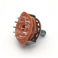 China RS25 Rotary Band Switch 2-4 Pole 2-12 Position 6mm Shaft DC30V 0.3A for sale