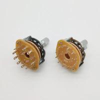 China RS25 Rotary Band Switch 2-4 Pole 2-12 Position 6mm Shaft DC30V 0.3A for sale