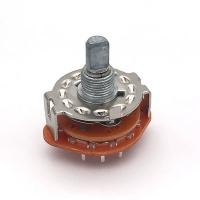 China RS25 Rotary Band Switch 2-4 Pole 2-12 Position 6mm Shaft DC30V 0.3A for sale