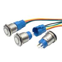 China Stainless Steel Waterproof LED Push Button Switch 12mm 16mm 19mm 22mm IP66 IP67 for sale