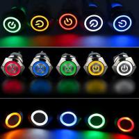 China Stainless Steel Waterproof LED Push Button Switch 12mm 16mm 19mm 22mm IP66 IP67 for sale