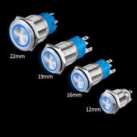 China Stainless Steel Waterproof LED Push Button Switch 12mm 16mm 19mm 22mm IP66 IP67 for sale