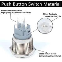 China Stainless Steel Waterproof LED Push Button Switch 12mm 16mm 19mm 22mm IP66 IP67 for sale
