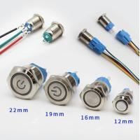 China Stainless Steel Waterproof LED Push Button Switch 12mm 16mm 19mm 22mm IP66 IP67 for sale