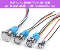 China Stainless Steel Waterproof LED Push Button Switch 12mm 16mm 19mm 22mm IP66 IP67 for sale