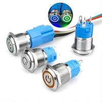 China Stainless Steel Waterproof LED Push Button Switch 12mm 16mm 19mm 22mm IP66 IP67 for sale
