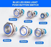 China Stainless Steel Waterproof LED Push Button Switch 12mm 16mm 19mm 22mm IP66 IP67 for sale