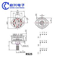 China BONENS RS25 Metal Pushbutton Waterproof Light Switch 3V-220V LED Blue Ring Light 12mm-30mm Cutout for sale
