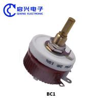 China BC1 Porcelain Disk Variable Resistor 25W-2000W with 1Ω-5KΩ Resistance Range and Custom Ceramic Materials for sale