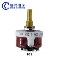 China BC1 Porcelain Disk Variable Resistor 25W-2000W with 1Ω-5KΩ Resistance Range and Custom Ceramic Materials for sale
