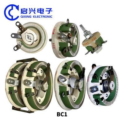 China BC1 Porcelain Disk Variable Resistor 25W-500W 10Ω-1KΩ Sliding Rheostat for Industrial Voltage Regulation for sale