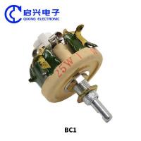 China BC1 Porcelain Disk Variable Resistor 25W-500W 10Ω-1KΩ Sliding Rheostat for Industrial Voltage Regulation for sale