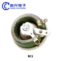 China BC1 Porcelain Disk Variable Resistor 25W-500W 10Ω-1KΩ Sliding Rheostat for Industrial Voltage Regulation for sale