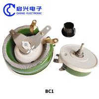 China BC1 Porcelain Disk Variable Resistor 25W-500W 10Ω-1KΩ Sliding Rheostat for Industrial Voltage Regulation for sale