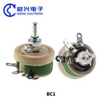China BC1 Porcelain Disk Variable Resistor 25W-500W 10Ω-1KΩ Sliding Rheostat for Industrial Voltage Regulation for sale