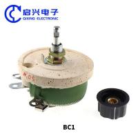 China BC1 Porcelain Disk Variable Resistor 25W-500W 10Ω-1KΩ Sliding Rheostat for Industrial Voltage Regulation for sale