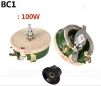 China High Power Ceramic Variable Wirewound Resistor Adjustable Rheostat 1k Ohm 100W for sale