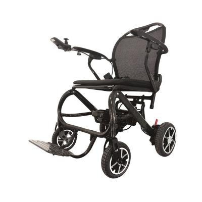 China Lightweight Carbon Fiber Electric Wheelchair with 300lbs Loading Capacity and 6km/h Speed for sale
