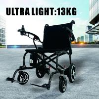 China Ultra Light 11.5 kg Electric Wheelchair with Magnesium Alloy Wheels and Foldable Design for sale